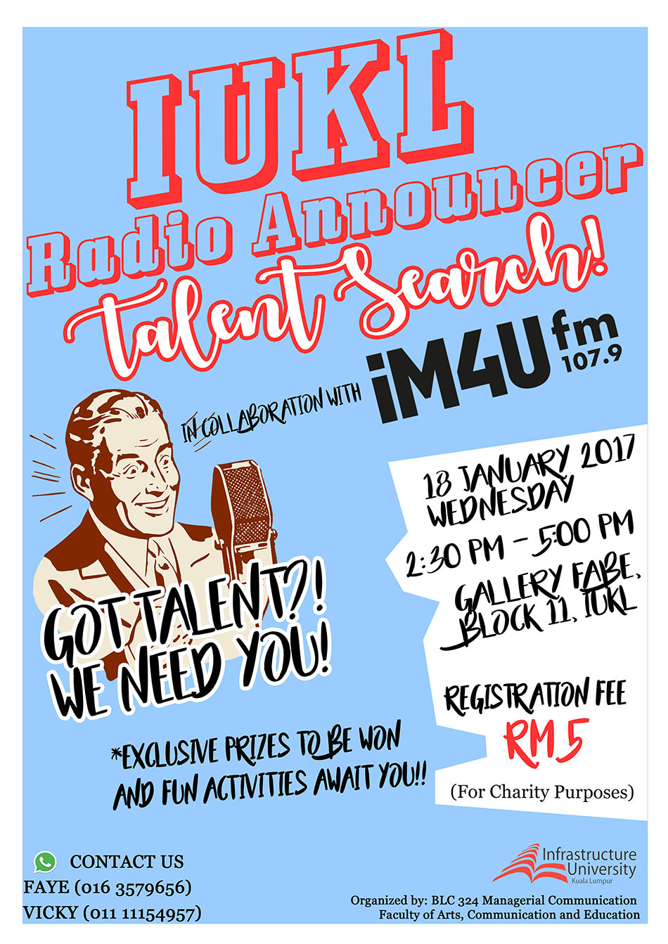 IUKL Radio Announcer Talent Search - Kuala Lumpur University of Science ...
